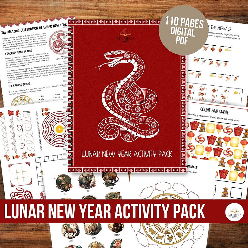 2025 Lunar New Year - Activity Book – My Mega Bundles LLC