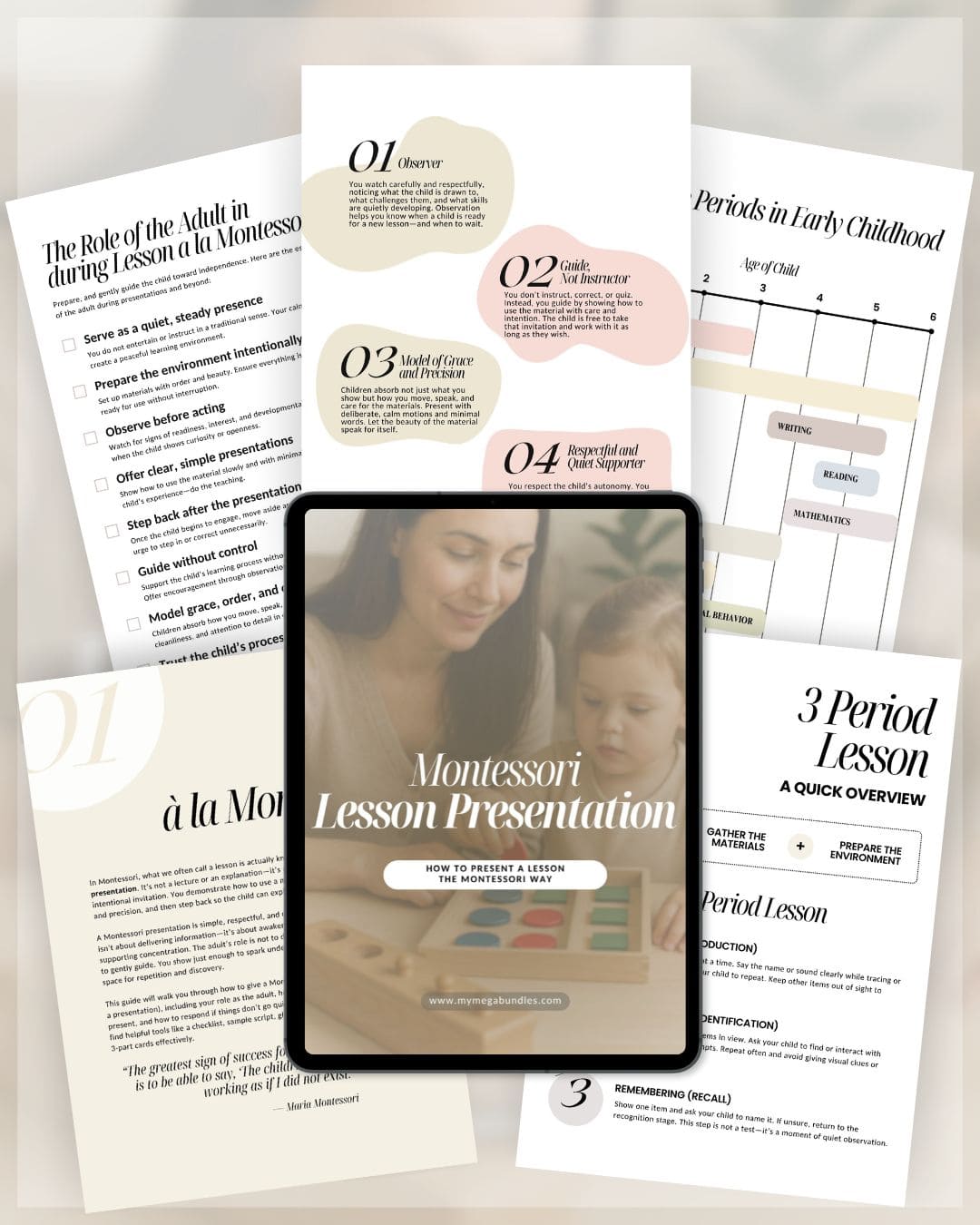 Montessori Lesson Presentation | Homeschool Printable – My Mega Bundles