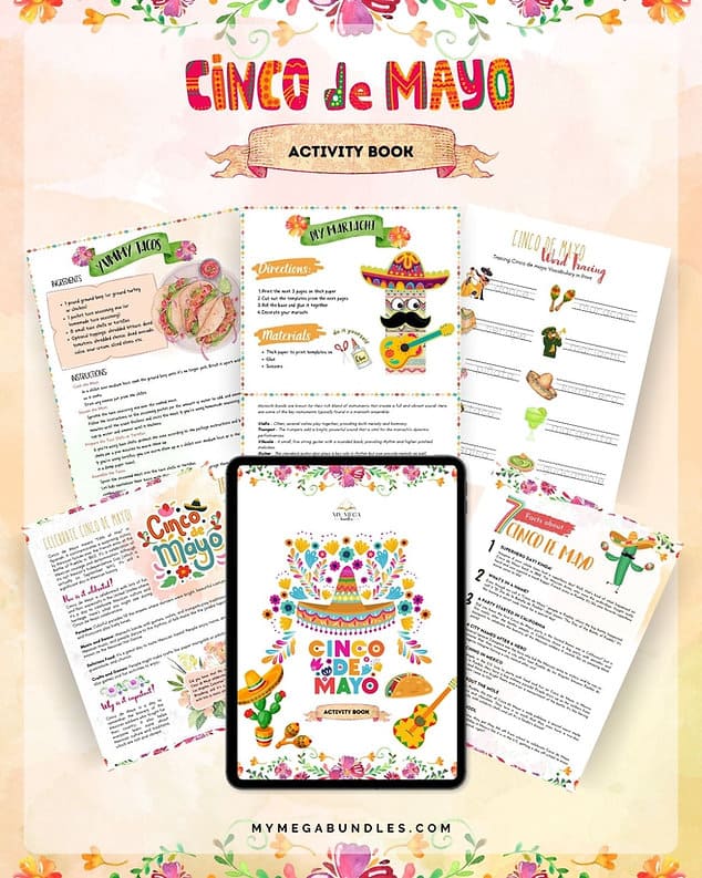 Cinco de Mayo Fiesta Fun: An Exciting Activity Book for Kids ...