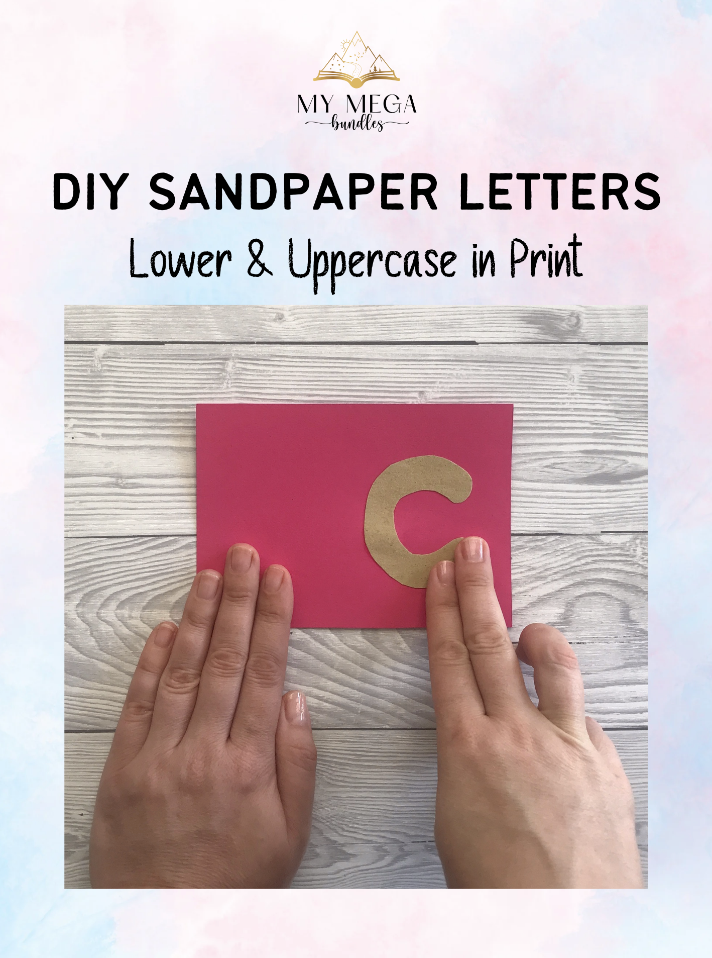 DIY Montessori Sandpaper Letters | Homeschool Printable – My Mega Bundles