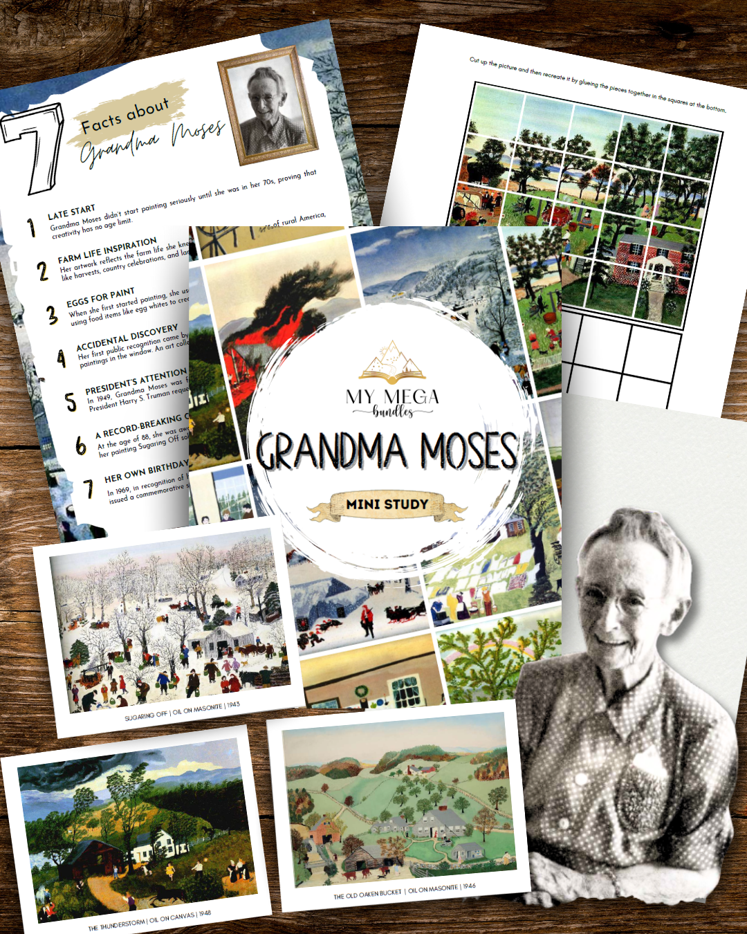 Grandma Moses Artist Study Printable – My Mega Bundles LLC