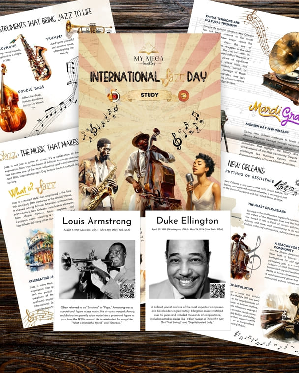 International Jazz Day Mini Study | Homeschool Printable – My Mega ...