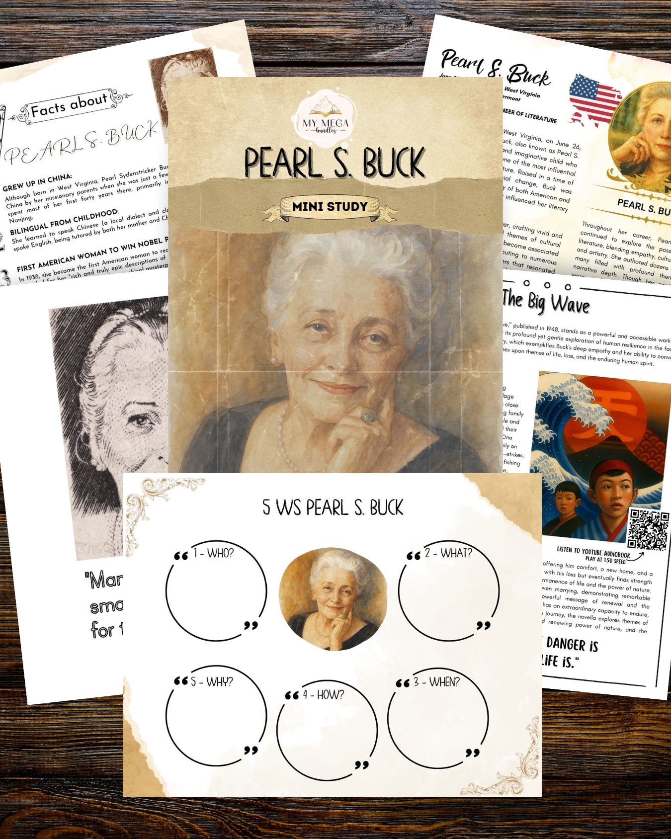 Pearl S. Buck Printable for Grades 6-8 – My Mega Bundles LLC