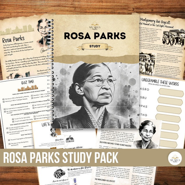 Rosa Parks Study Pack: Inspiring History for Ages 8-14 | Homeschool ...
