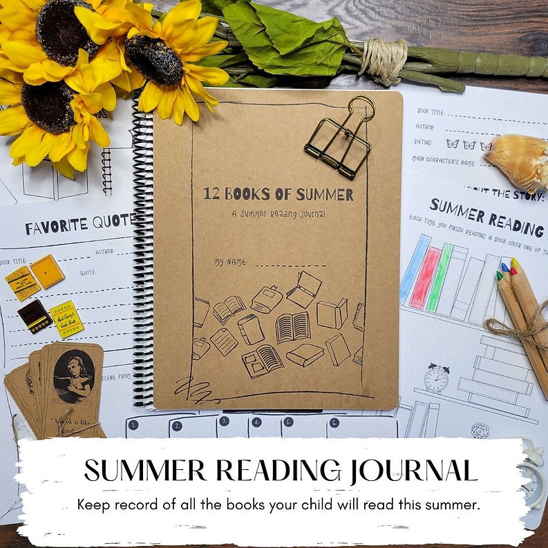 Summer Reading Journal | Homeschool Printable – My Mega Bundles LLC