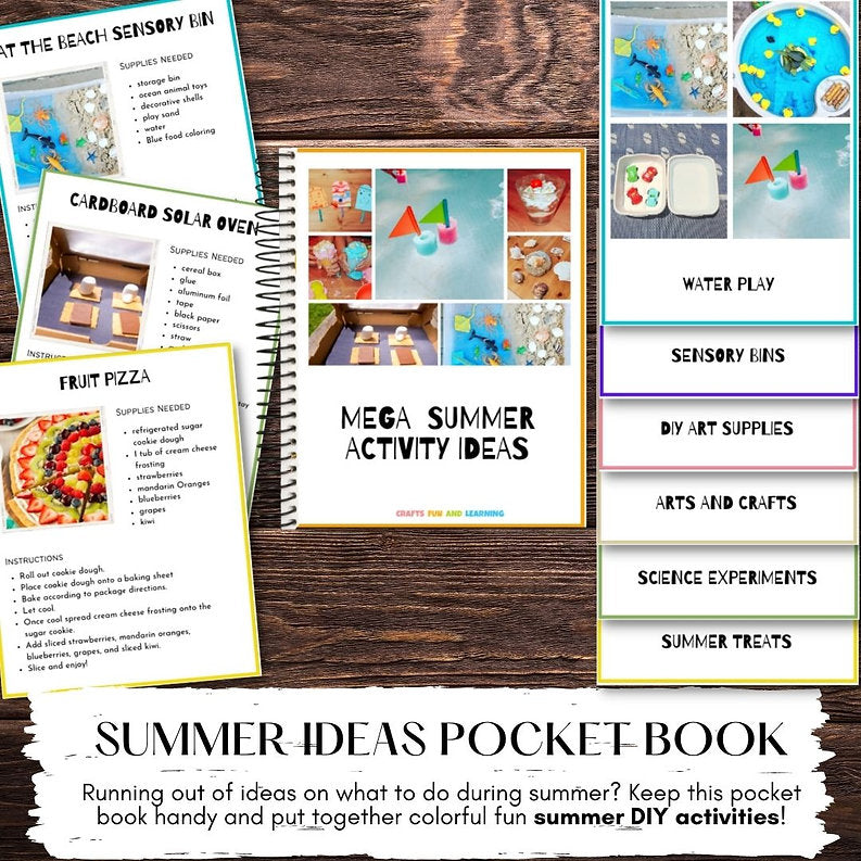 Mega Summer Activity Ideas – Pocket Book for Kids Printable – My Mega ...