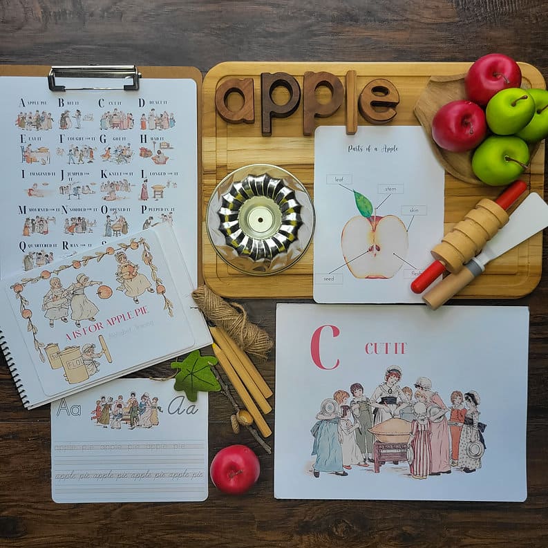 A is for Apple Pie Printable Bundle | Homeschool Printable – My Mega ...