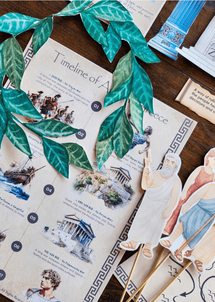 Ancient Greece homeschool printable pack – My Mega Bundles LLC