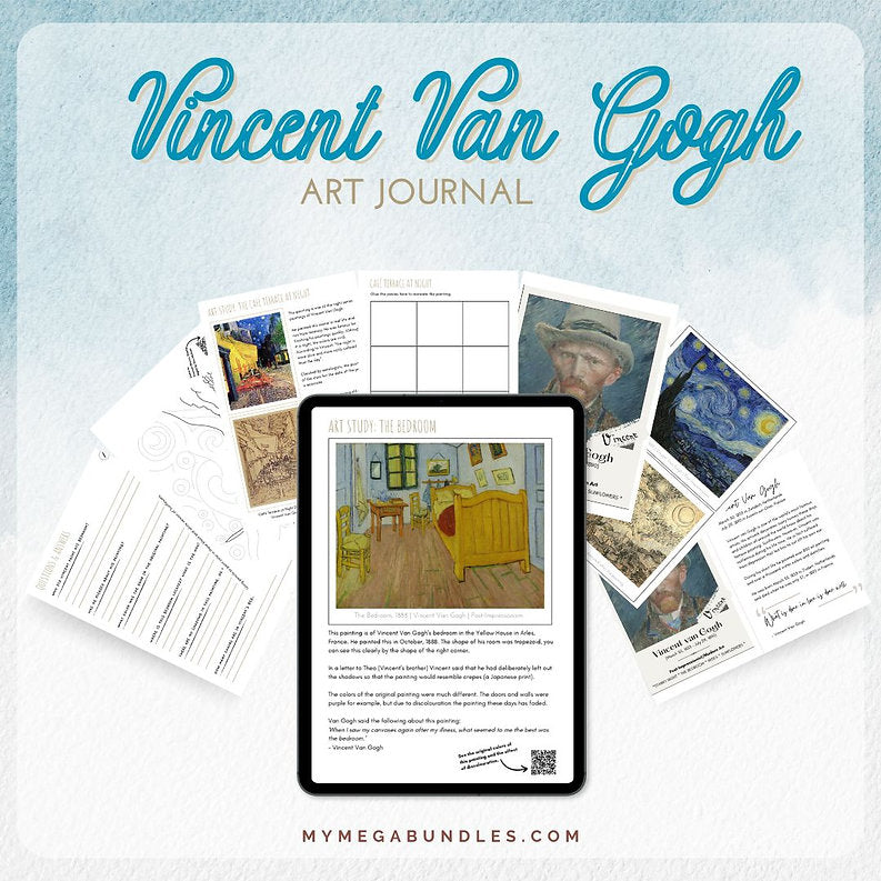 Vincent van Gogh Art Study | Homeschool Printable – My Mega Bundles LLC