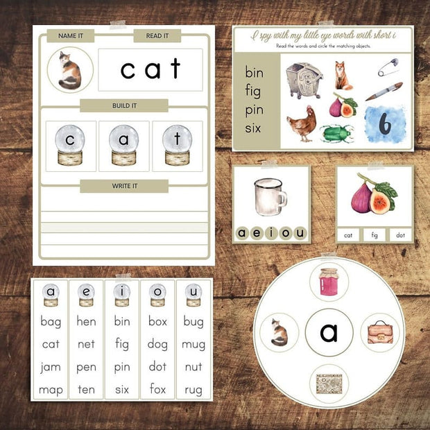 CVC Words Language Pack | Homeschool Printable – My Mega Bundles LLC