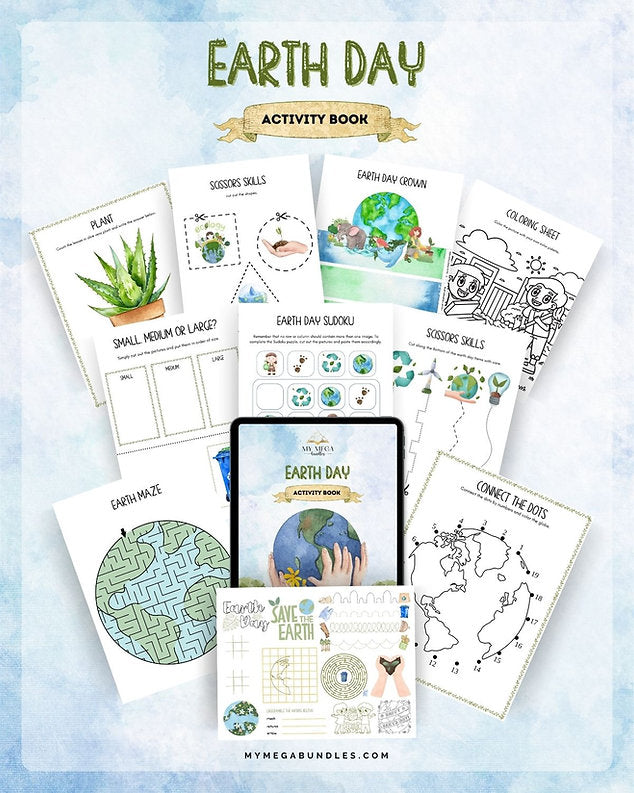 Earth Day Activity Book | Homeschool Printable – My Mega Bundles LLC