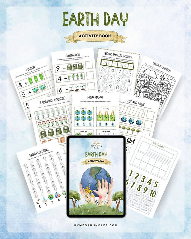 Earth Day Activity Book | Homeschool Printable – My Mega Bundles LLC