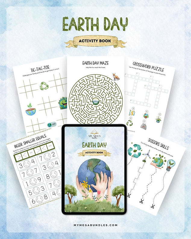 Earth Day Activity Book | Homeschool Printable – My Mega Bundles LLC