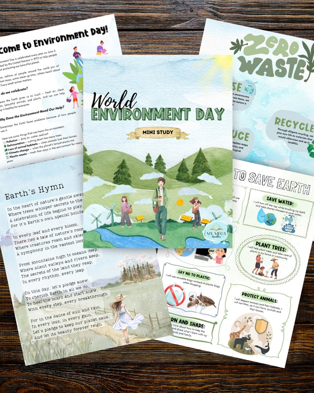 Environment Day Printable Pack for Kids | Eco Activities & Pledge – My ...