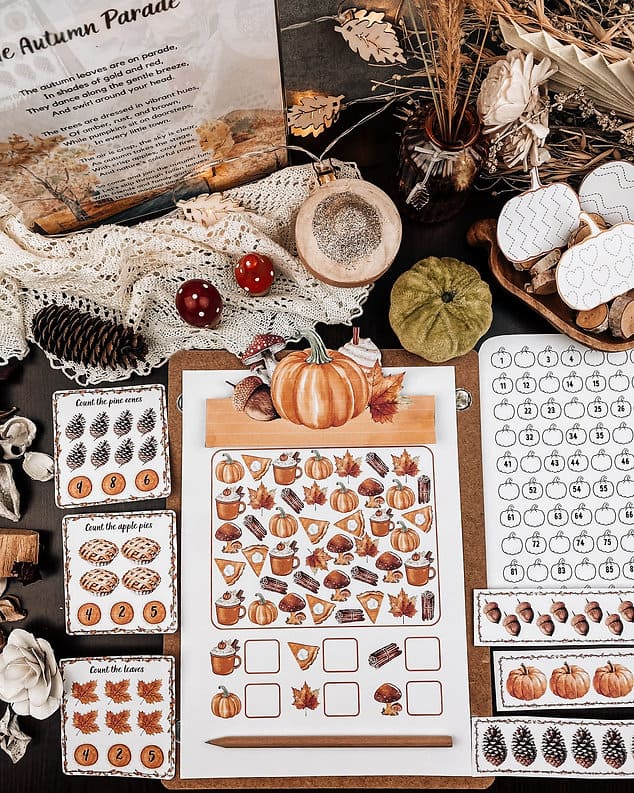 Fall Activity Book Printable | Homeschool Autumn Worksheets – My Mega ...