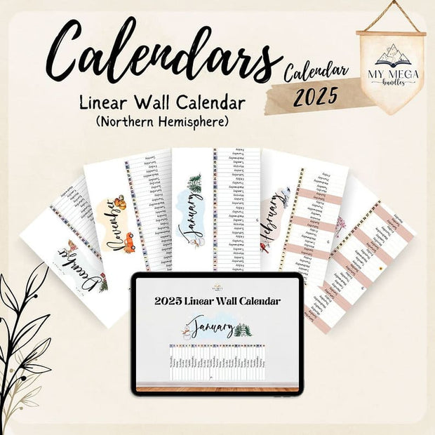 Linear Montessori Calendar School Year - NH - 2025 | Homeschool ...
