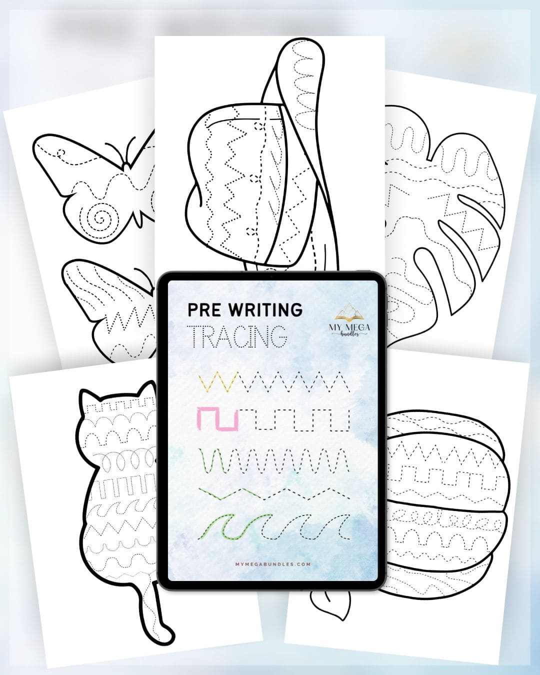 Prewriting Skills Practice Sheets | Homeschool Printable – My Mega ...