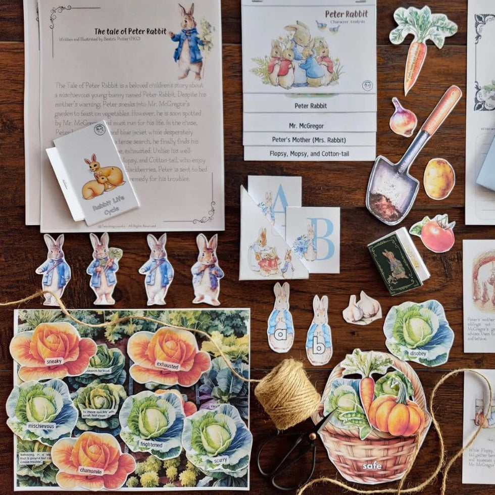 Peter Rabbit Book Companion | Homeschool Printable – My Mega Bundles LLC