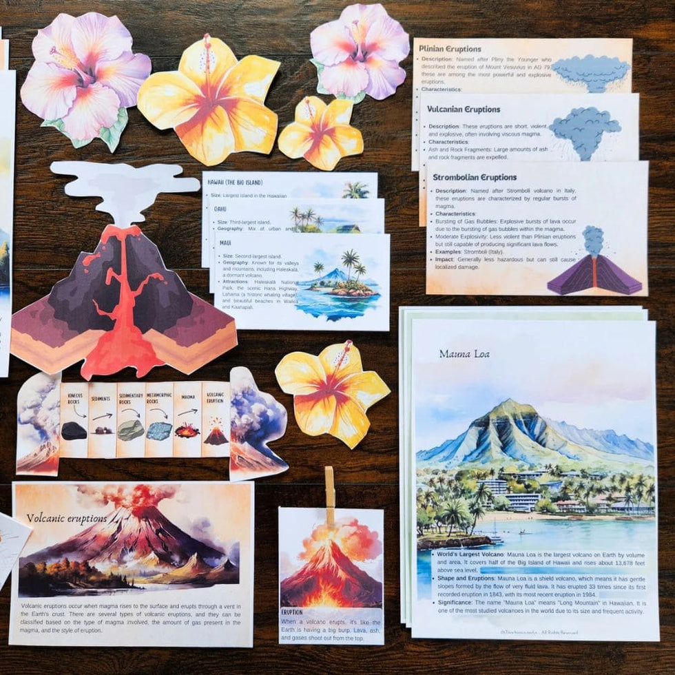 Volcanoes Science Unit Study | Homeschool Printable – My Mega Bundles LLC