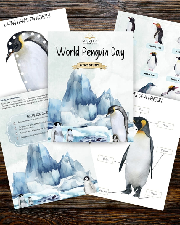 World Penguin Day Mini Study | Homeschool Printable – My Mega Bundles LLC